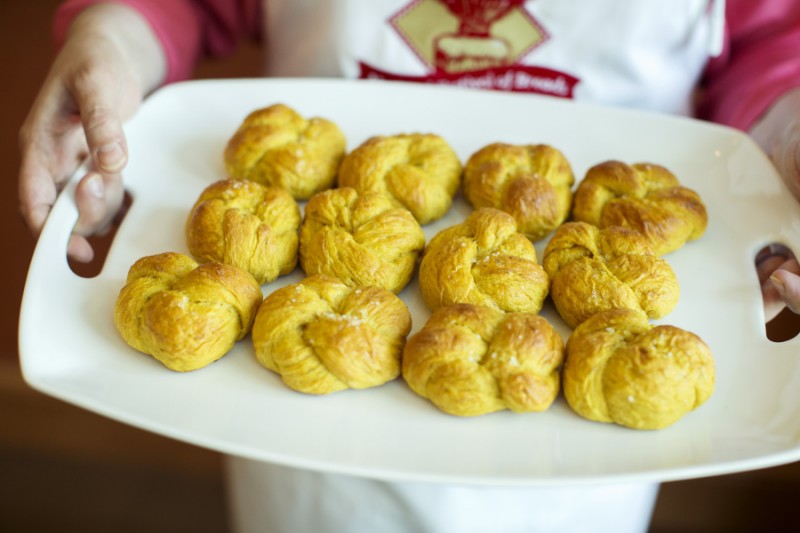 Turmeric-Rosemary & Sweet Potato Rosettes | National Festival of Breads Turmeric-Rosemary & Sweet Potato Rosettes | National Festival of Breads